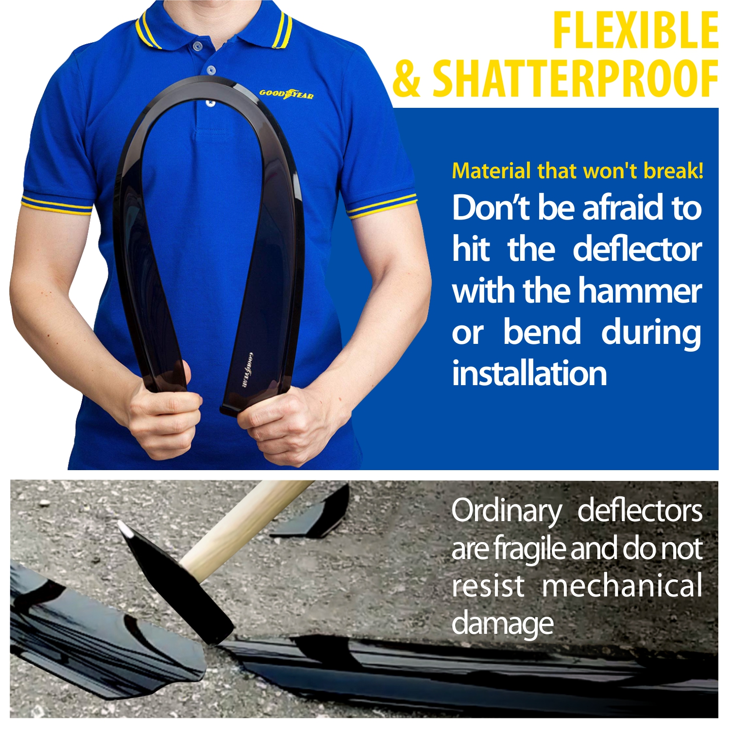 Goodyear Car Accessories - GOODYEAR In-Channel Window Deflectors ...